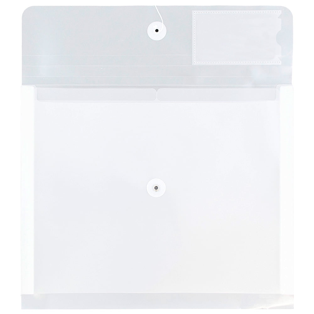 JAM Paper Plastic Envelopes with Button & String Tie Closure & 2 ...