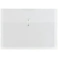 JAM Paper Plastic Envelopes with Button & String Tie Closure, Letter ...
