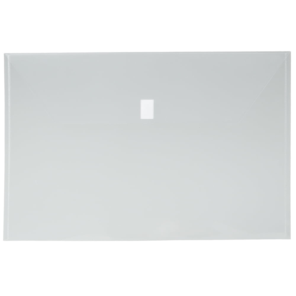 JAM Paper Plastic Envelopes with Hook & Loop Closure, Jumbo Booklet, 3 ...