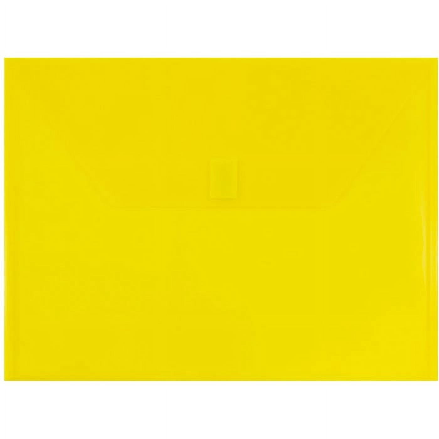 JAM Paper Plastic Envelopes with Hook & Loop Closure, Letter Booklet, 9 ...