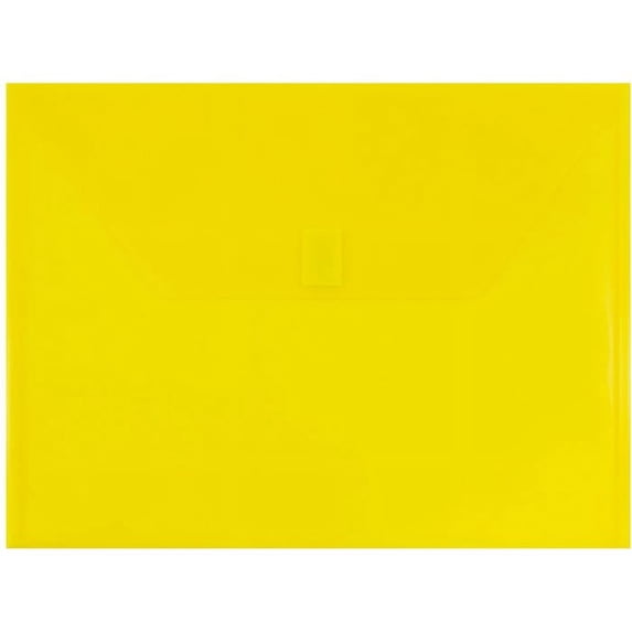 JAM Paper Plastic Envelopes with Hook & Loop Closure, Letter Booklet, 9 ...