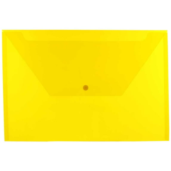 JAM Paper Plastic Envelopes with Snap Closure, Legal Booklet, 9 3/4 x ...