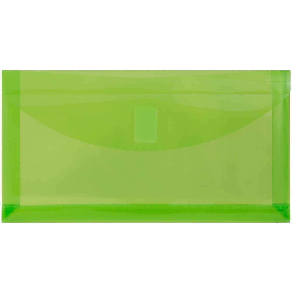 JAM Paper Plastic Expansion Envelopes, Hook & Loop Closure, #10 Booklet ...