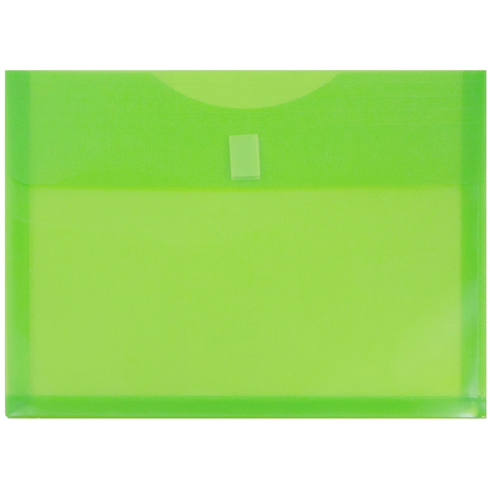 JAM Paper Plastic Expansion Envelopes, Hook & Loop, Letter Booklet, 9 3 ...
