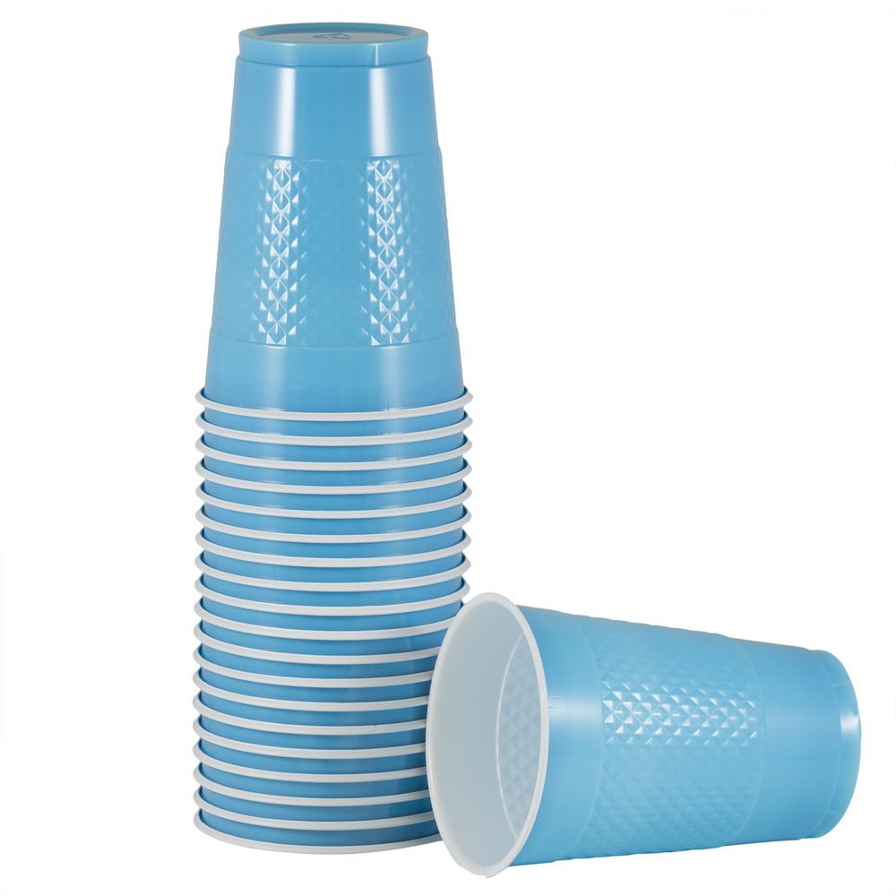 JAM Paper Plastic Party Cups, 16 oz, Sea Blue, 20/Pack - Walmart.com