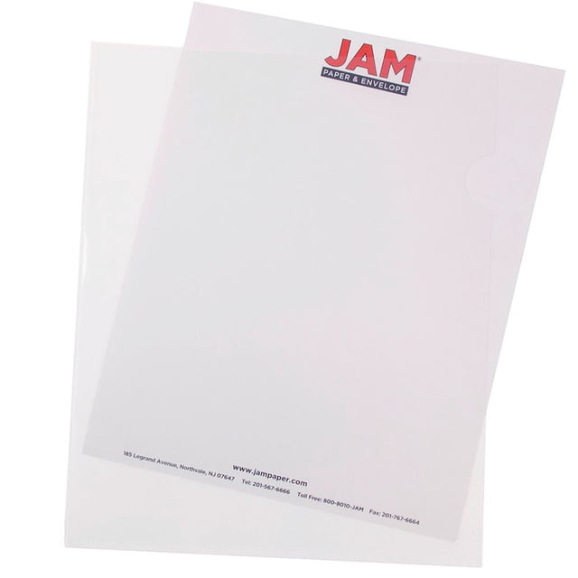 JAM Paper Plastic Sleeves, 9 x 11 1/2, Clear, 12 per Pack - Walmart.com