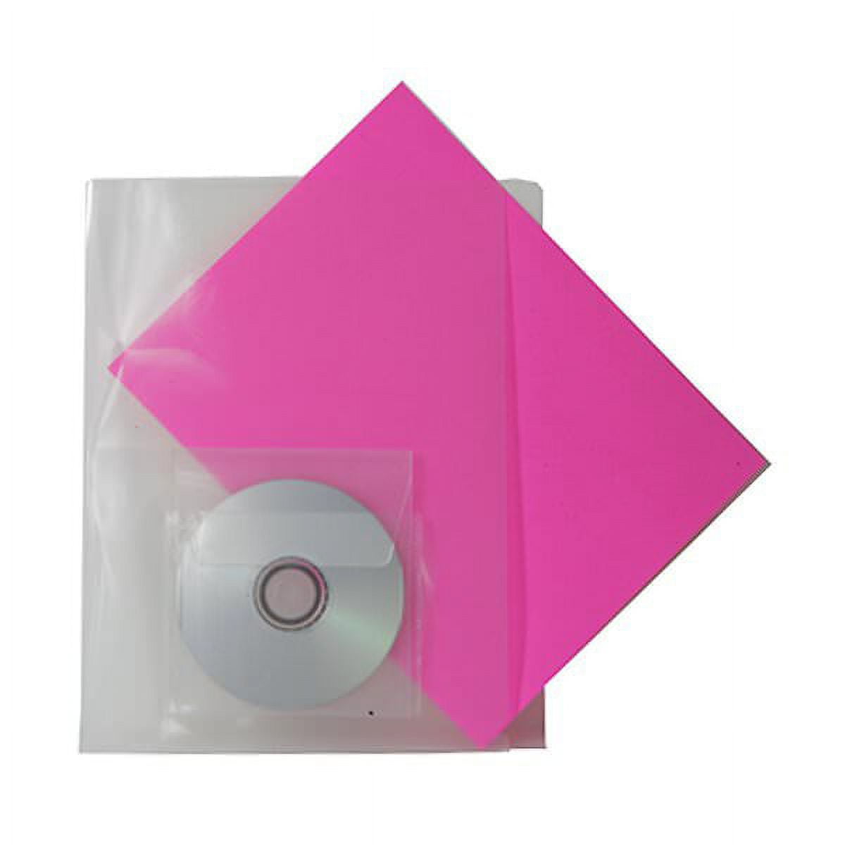 JAM Paper Plastic Sleeves with CD Pocket, Clear, 1/Pack - Walmart.com