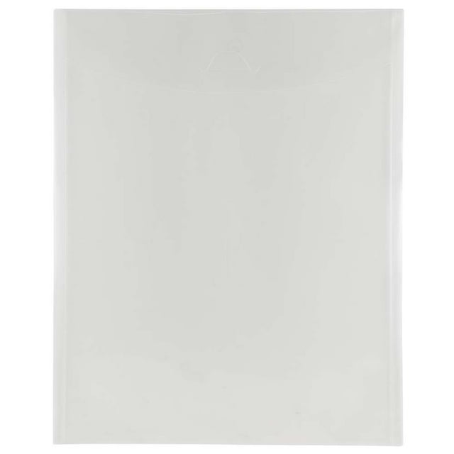JAM Paper Plastic Tuck Flap Envelopes, 11x14, 12/Pack, Clear, Open End ...