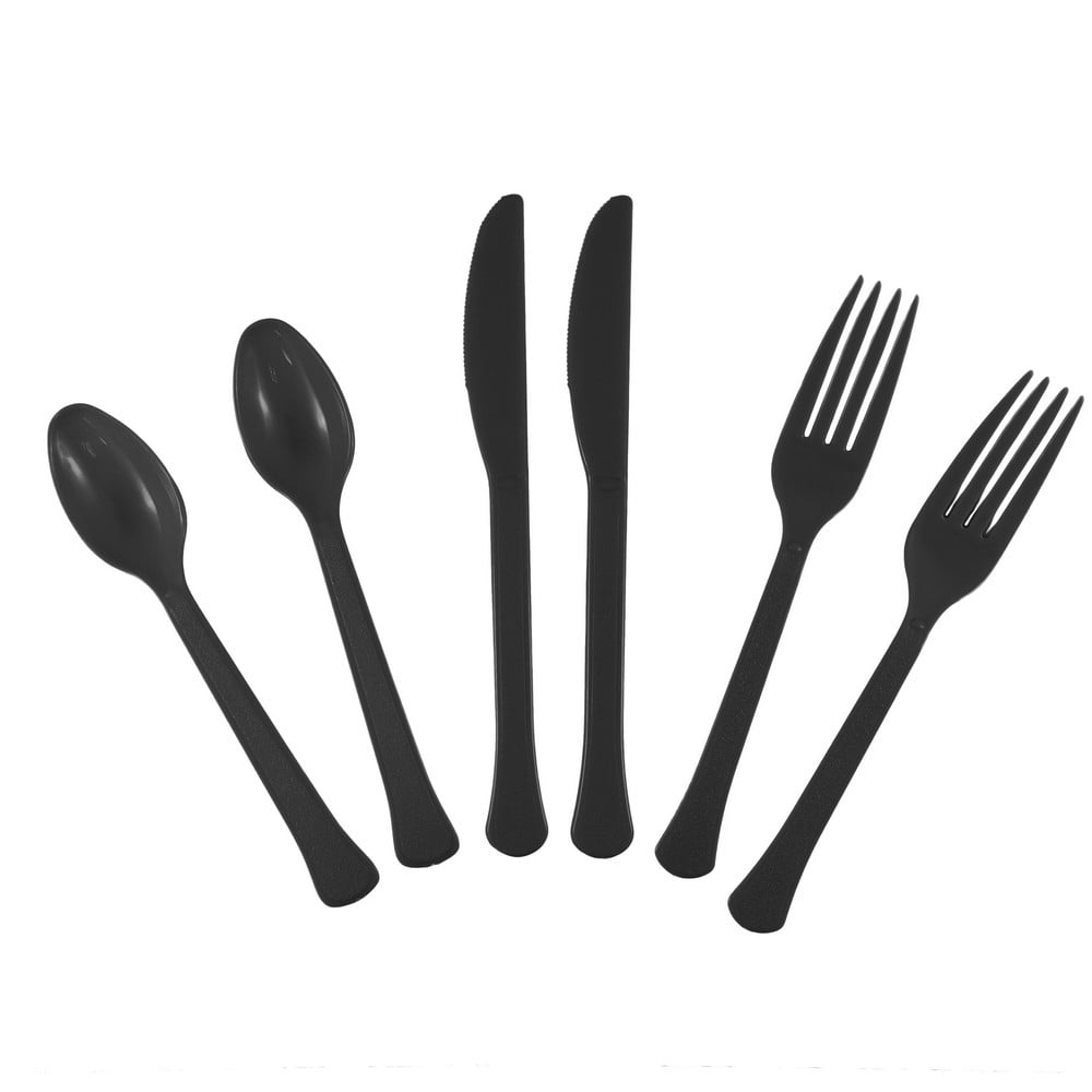 JAM Paper Premium Extra Heavy Weight Cutlery , Assorted Utensils Set ...