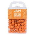 JAM Paper Push Pins, Round Head Map Tacks, 1 inch, Orange, 100/Pack ...