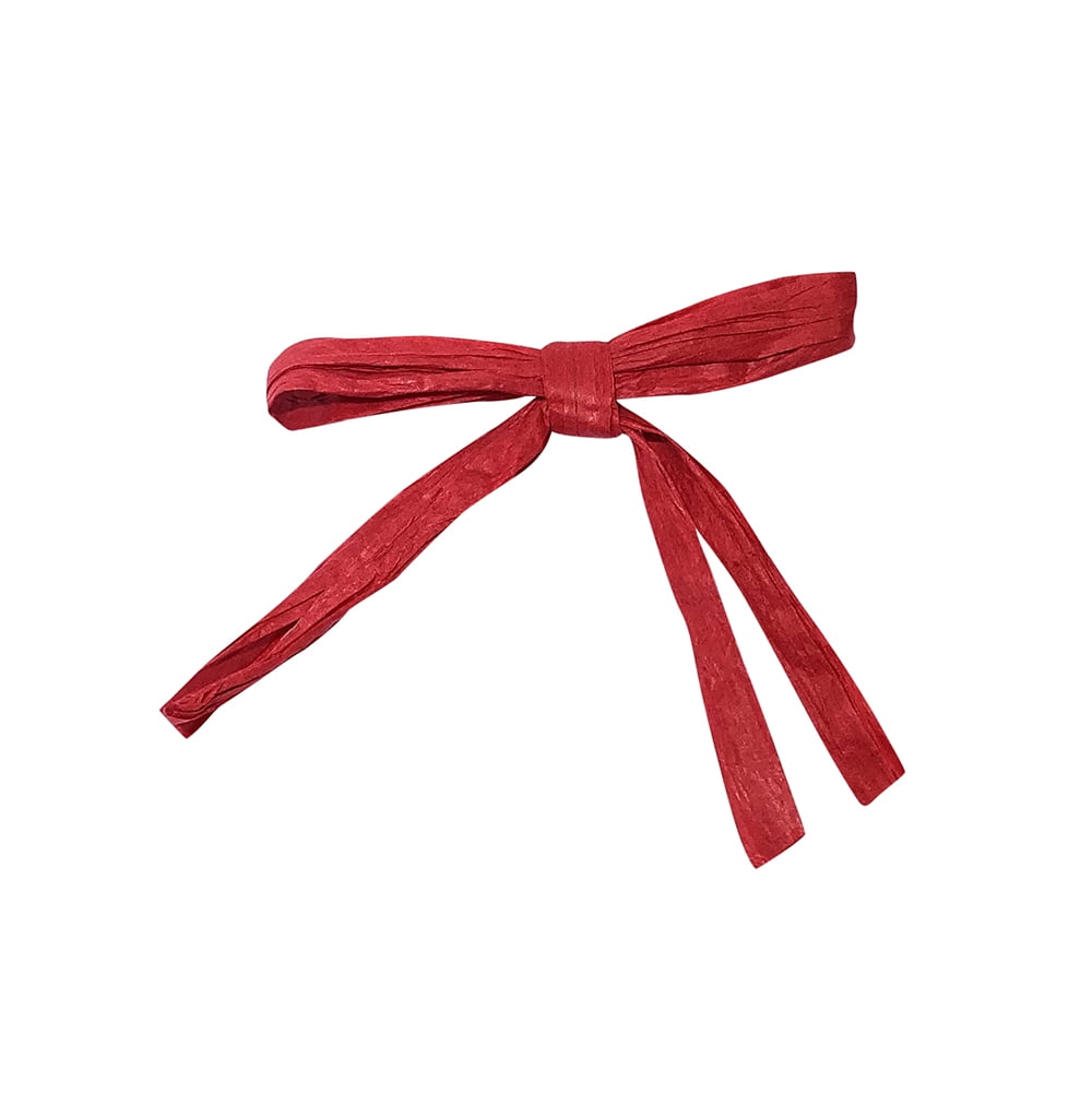 JAM Paper Raffia Twist Tie Bows, Red, 1/4 inch, 100/Pack - Walmart.com