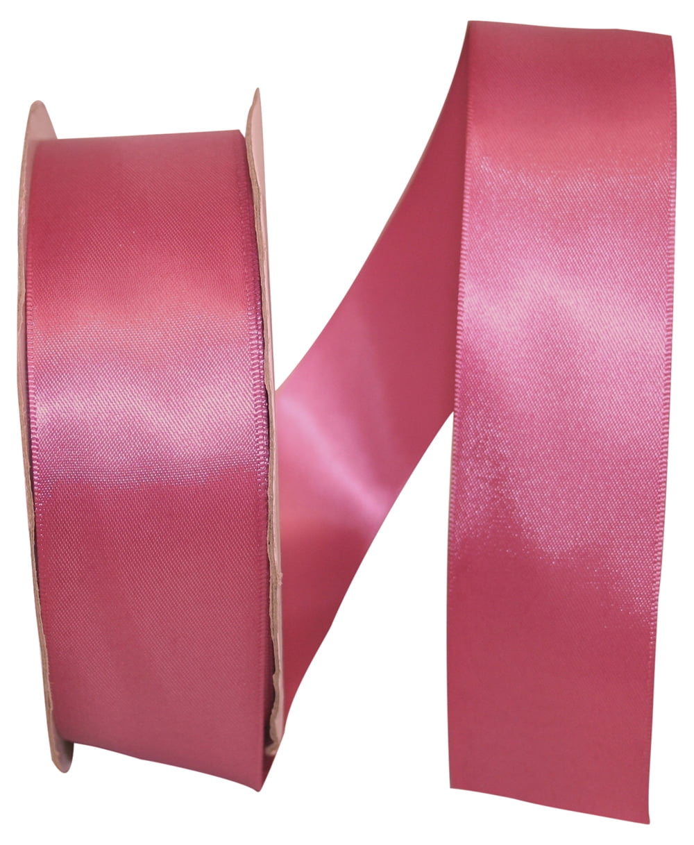 JAM Paper Satin Double Face Colonial Rose Polyester Ribbon, 1800" x 1.5 ...