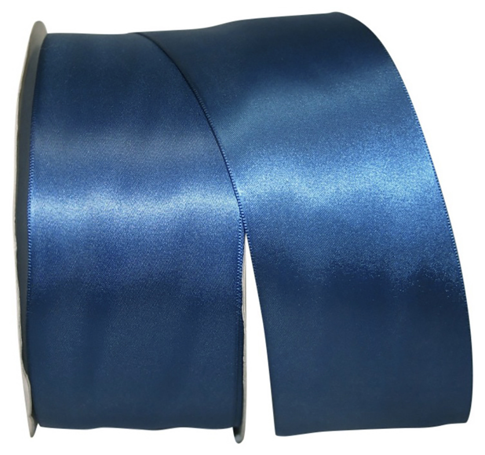 JAM Paper Satin Double Face Light Navy Polyester Ribbon, 1800" x 2.5 ...