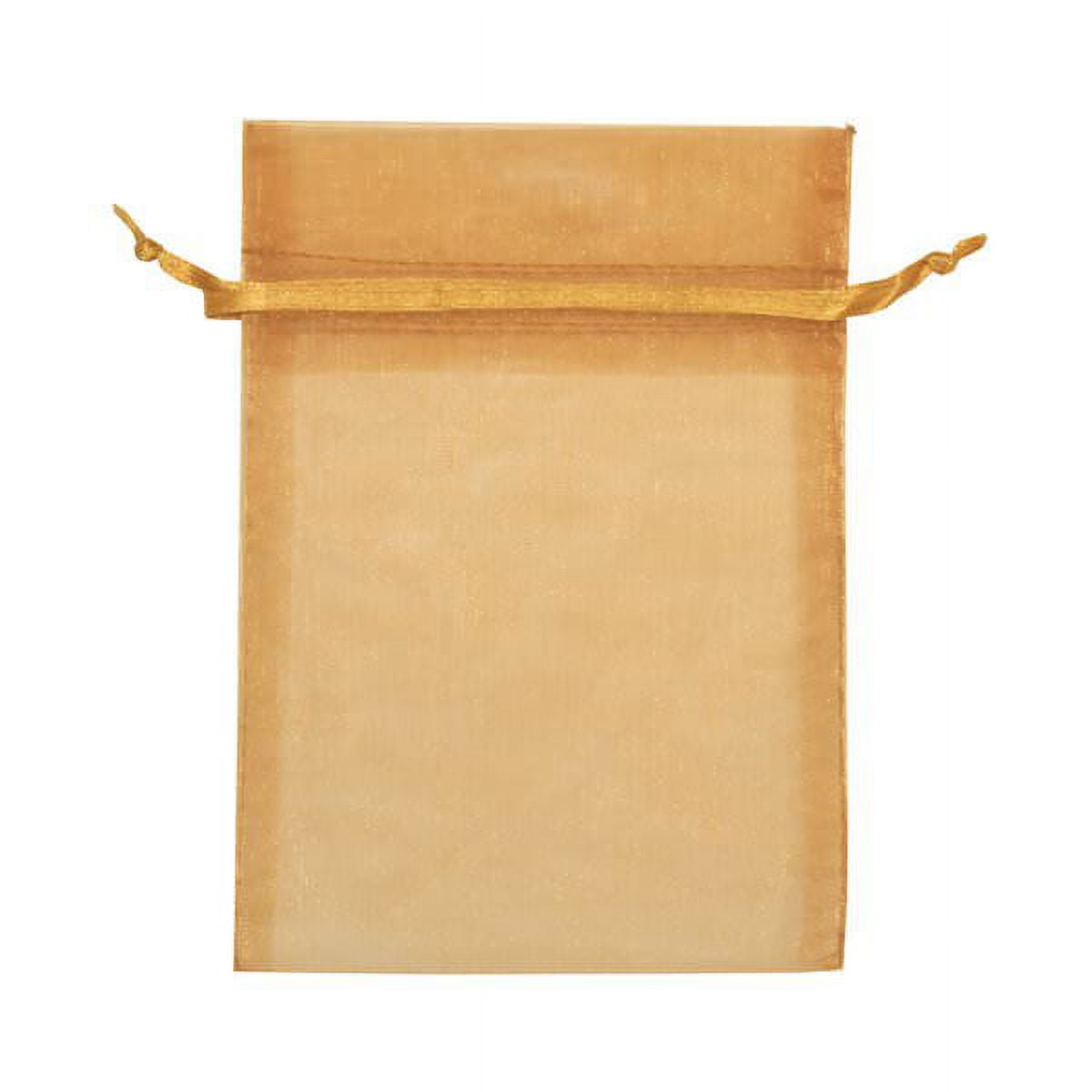 JAM Paper Sheer String Tie Gift Bags, Gold, 4 x 5.5, 96/Pack - Walmart ...
