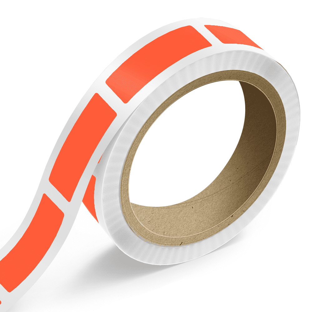 JAM Paper Standard Label Rolls, Rectangle, 1 1/2 x 5, Neon Red, 125 ...