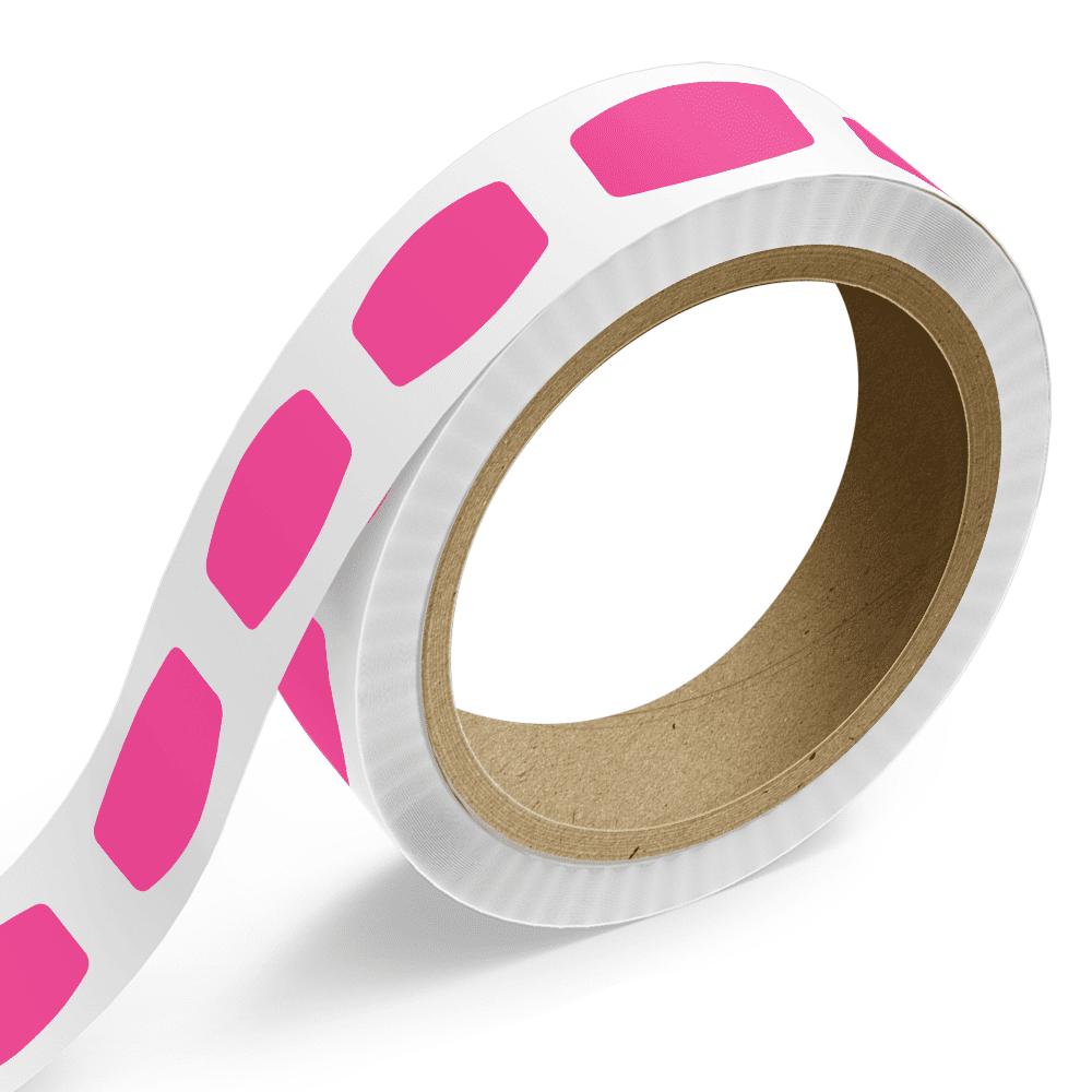 JAM Paper Standard Label Rolls, Rectangle, 1 1/8 x 2, Neon Pink, 125 Labels/Roll - Walmart.com