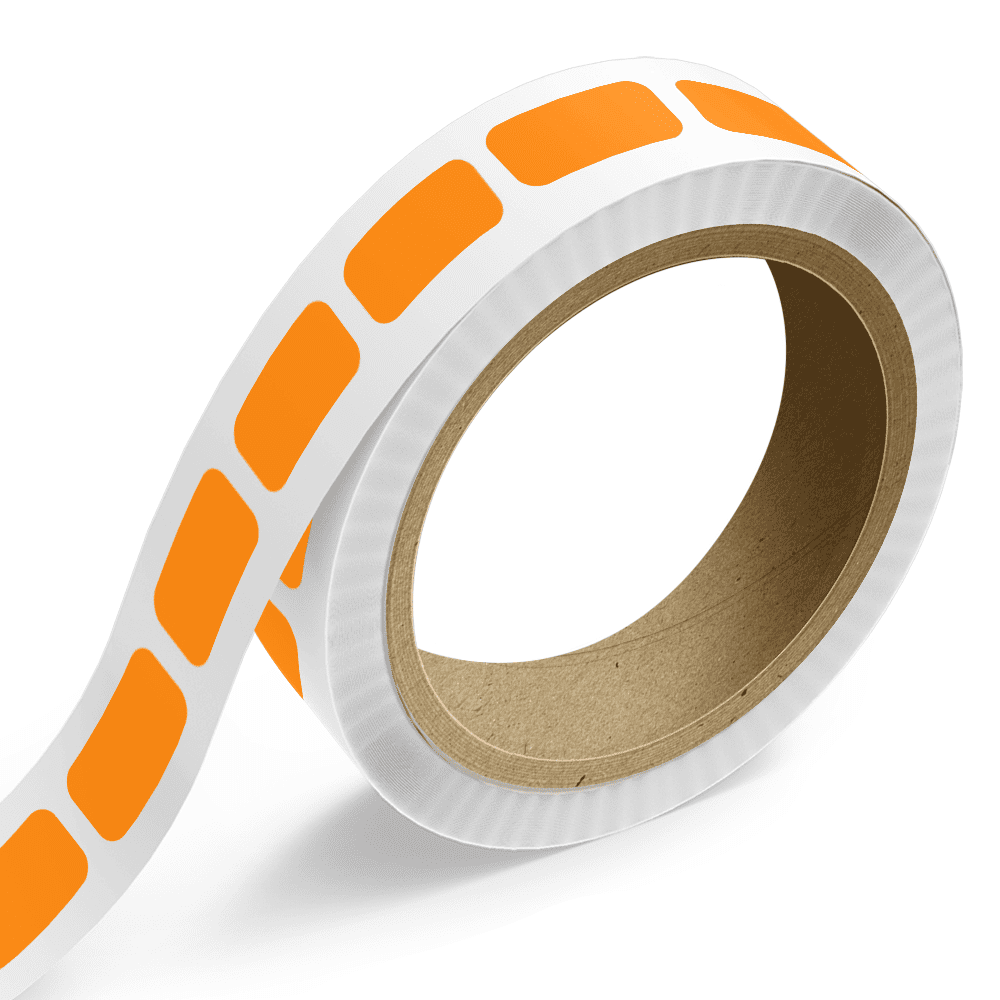 JAM Paper Neon Orange Rectangle Labels, 1/2 x 1, 125/Roll - Walmart ...