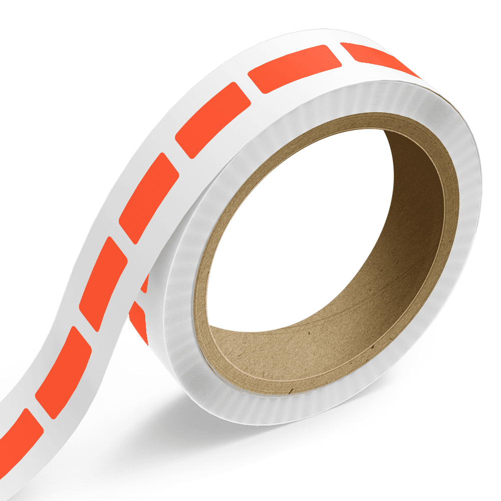 JAM Paper Standard Label Rolls, Rectangle, 1 x 2 5/8, Neon Red, 125 ...