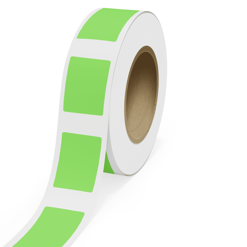 JAM Paper Standard Label Rolls, Rectangle, 2 1/2 x 3 1/2, Neon Green ...