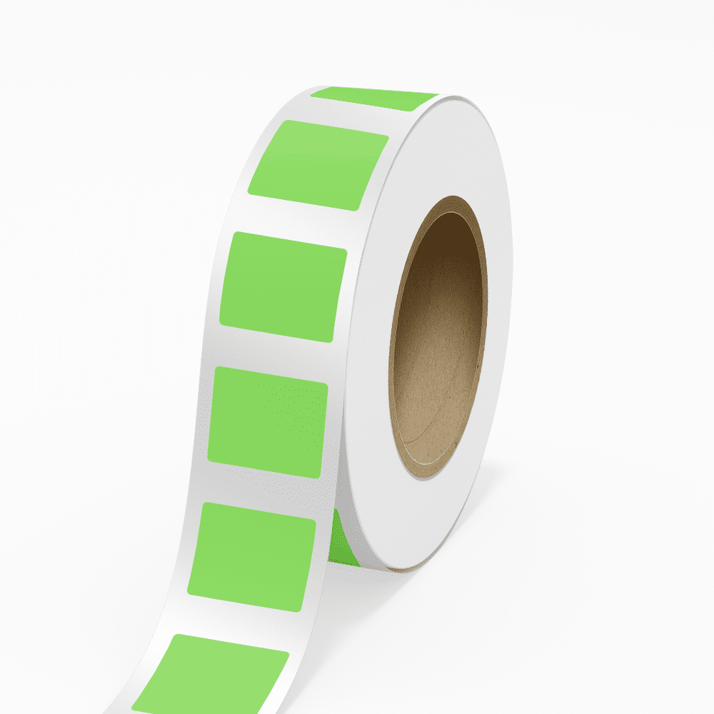 JAM Paper Standard Label Rolls, Rectangle, 2 1/2 x 3, Neon Green, 125 ...