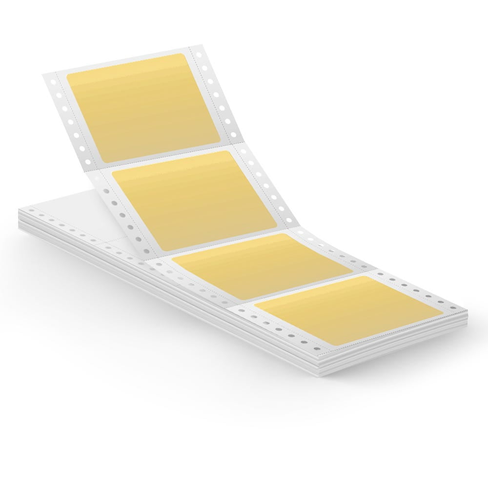 JAM Paper Standard Label Rolls, Rectangle, 2 15/16 x 4, Gold Metallic ...