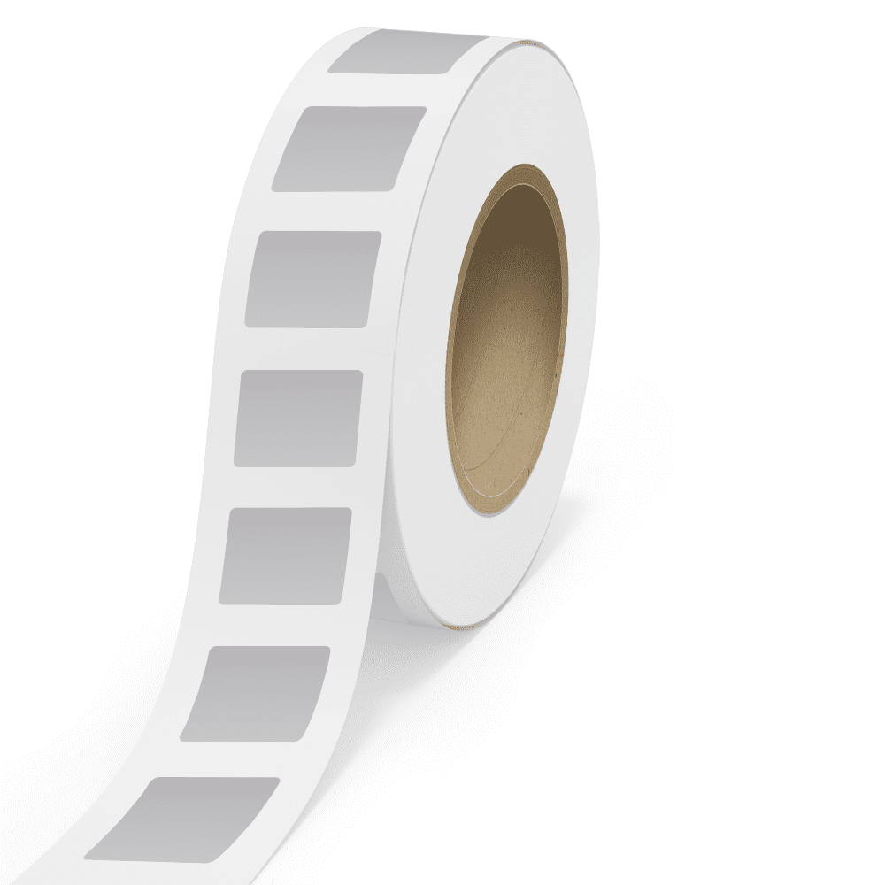 JAM Paper Standard Label Rolls, Rectangle, 2 x 2 1/2, Silver Metallic ...