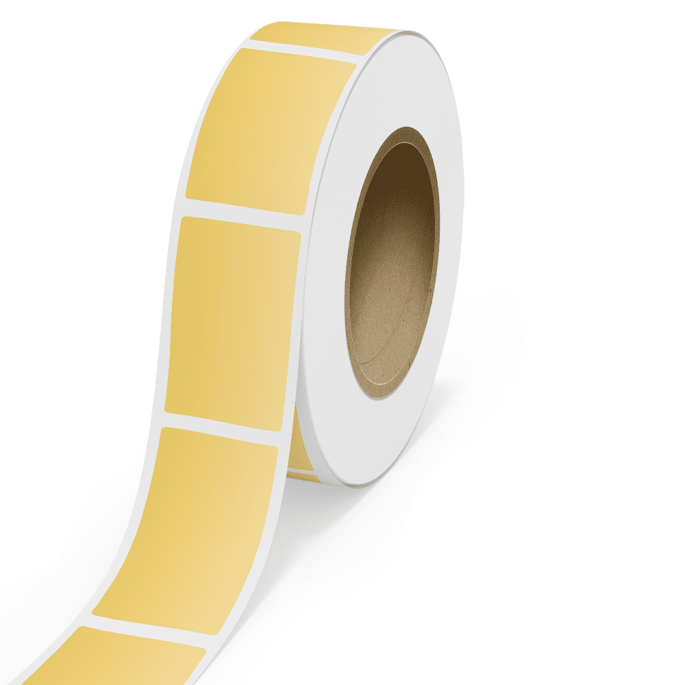 JAM Paper Standard Label Rolls, Rectangle, 3 3/8 x 6, Gold Metallic ...