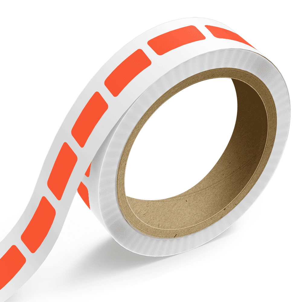 JAM Paper Standard Label Rolls, Rectangle, 3/4 x 1 3/4, Neon Red, 125 ...