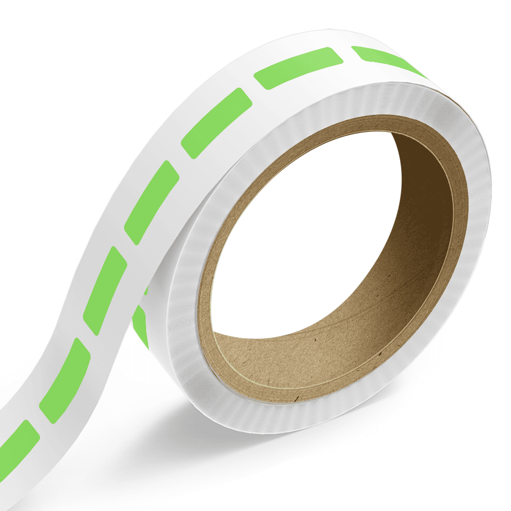 JAM Paper Standard Label Rolls, Rectangle, 3/4 x 2 1/2, Neon Green, 125 ...
