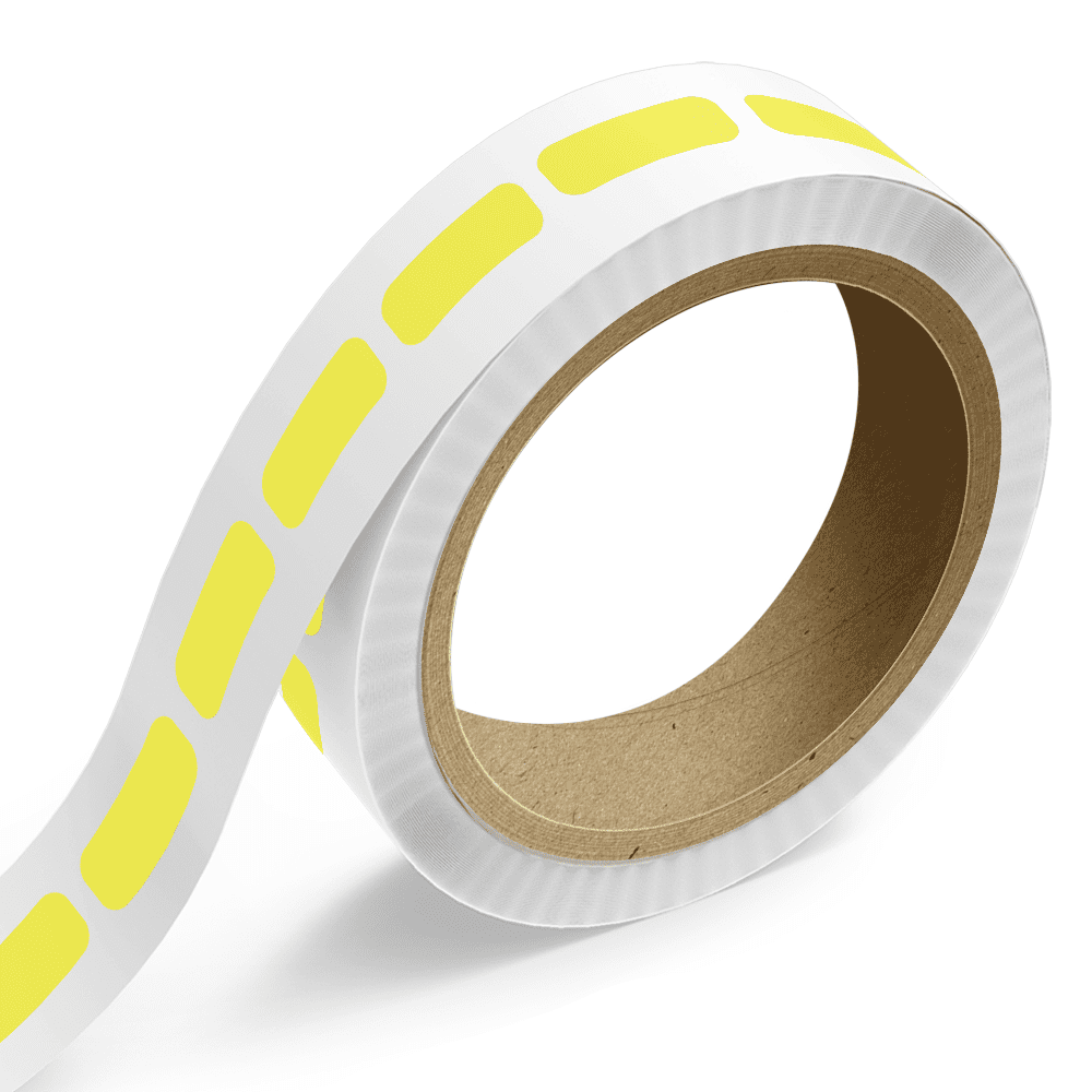 JAM Paper Standard Label Rolls, Rectangle, 3/8 x 1, Neon Yellow, 125 ...