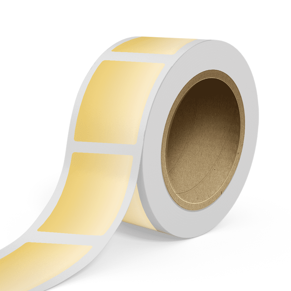 JAM Paper Standard Label Rolls, Rectangle, 3 x 4, Gold Metallic Foil ...