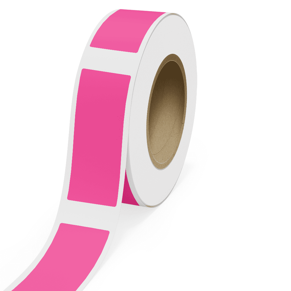 JAM Paper Standard Label Rolls, Rectangle, 3 x 8, Neon Pink, 125 Labels ...