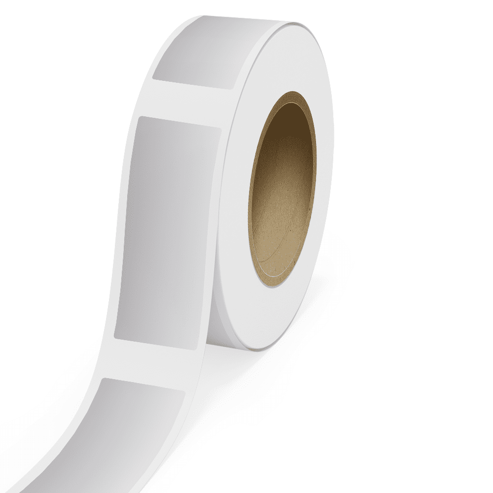 JAM Paper Standard Label Rolls, Rectangle, 3 x 8, Silver Metallic Foil ...