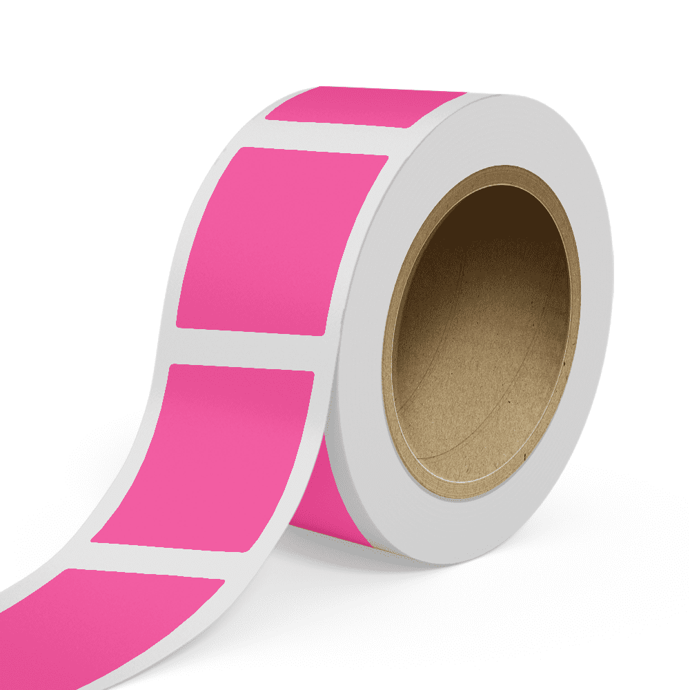JAM Paper Standard Label Rolls, Rectangle, 4 x 5, Neon Pink, 125 Labels ...