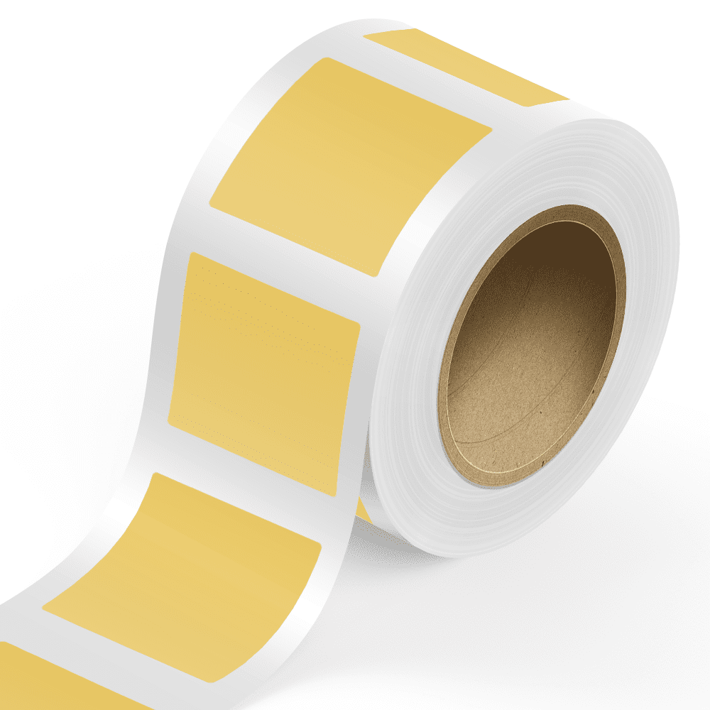 JAM Paper Standard Label Rolls, Square, 4 x 4, Gold Metallic Foil, 125 ...