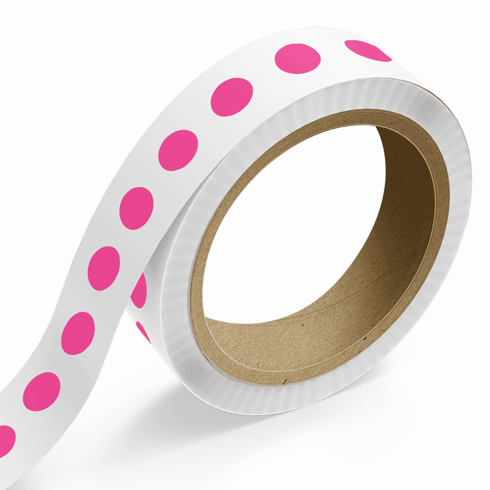JAM Paper Standard Round Label Rolls, Circular, 0.75 Inch, Neon Pink ...