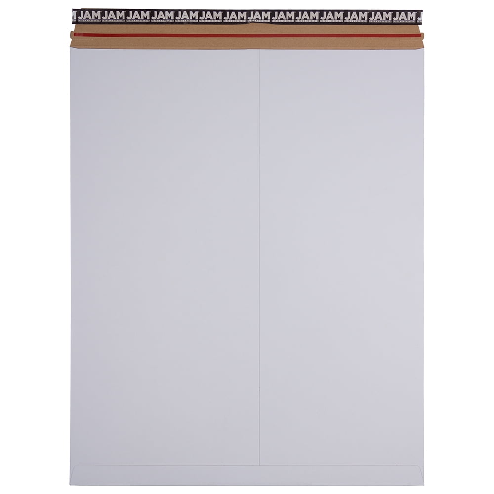 JAM Paper Stay-Flat Photo Mailer Envelopes with Peel & Seal Closure, 17 ...