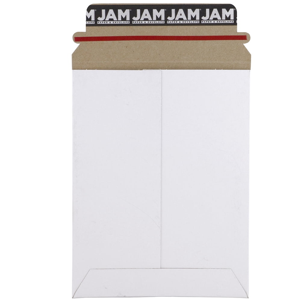 JAM Paper Stay-Flat Photo Mailer Envelopes with Peel & Seal Closure, 6 ...