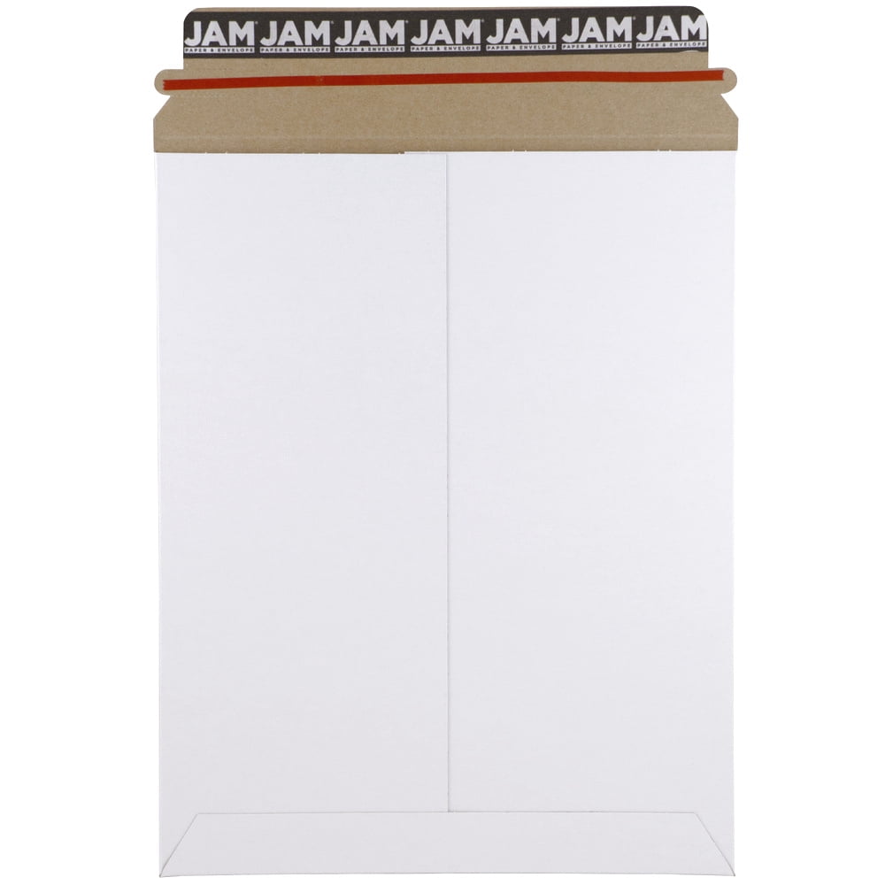 JAM Paper Stay-Flat Photo Mailer Envelopes with Peel & Seal Closure, 9 ...