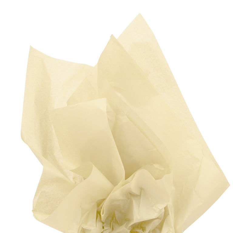 Ivory Tissue Paper Wedding Green Silk & Ivory Champaign Pearls Tissue