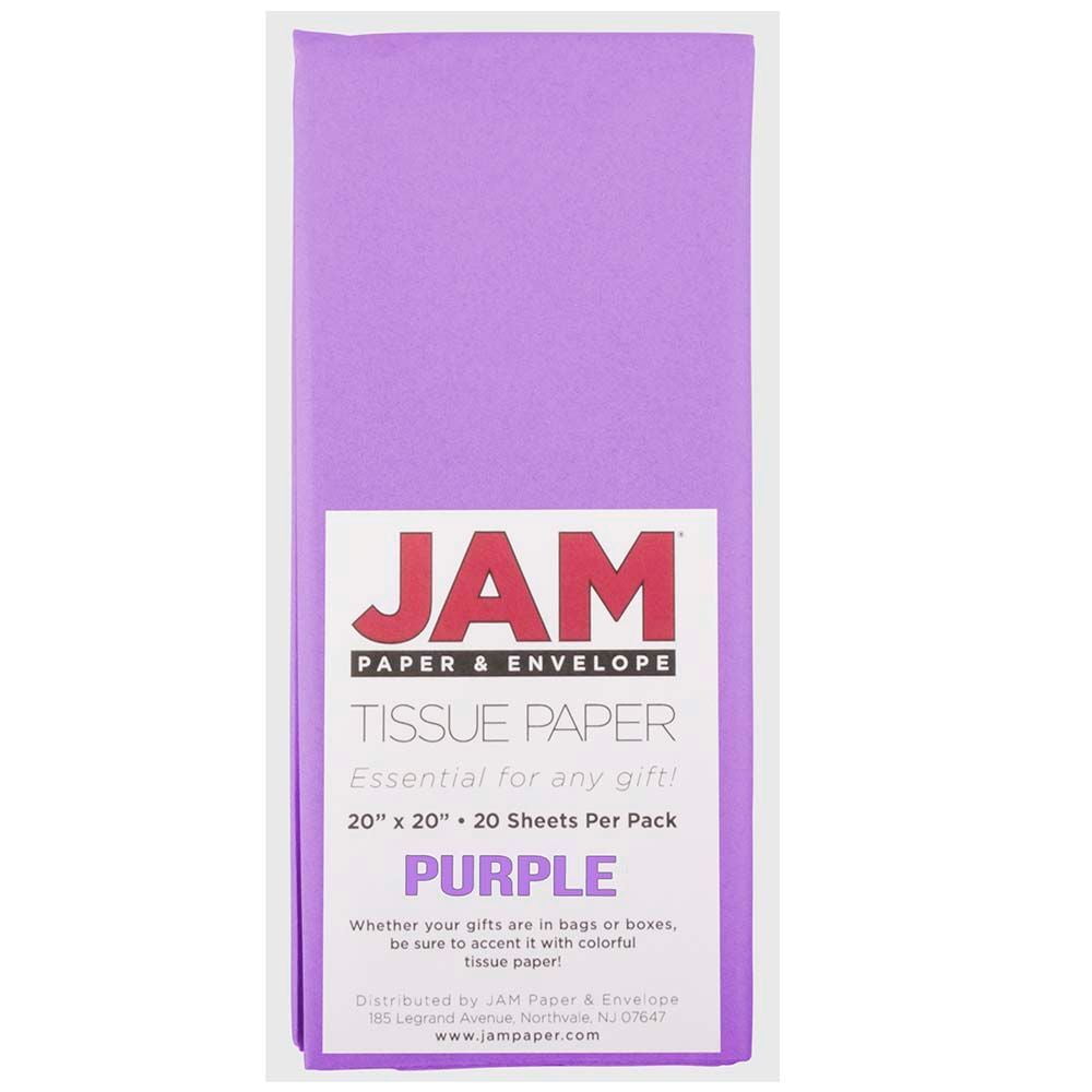 JAM Paper Tissue Paper, Purple, 20/Pack - Walmart.com