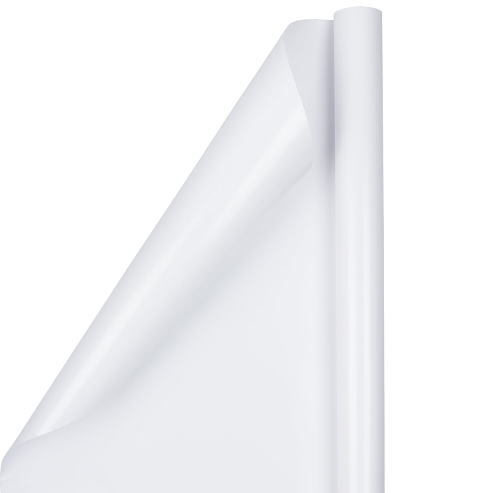 JAM Paper Glossy White Wrapping Paper, Versatile for All Occasions, 25 ...
