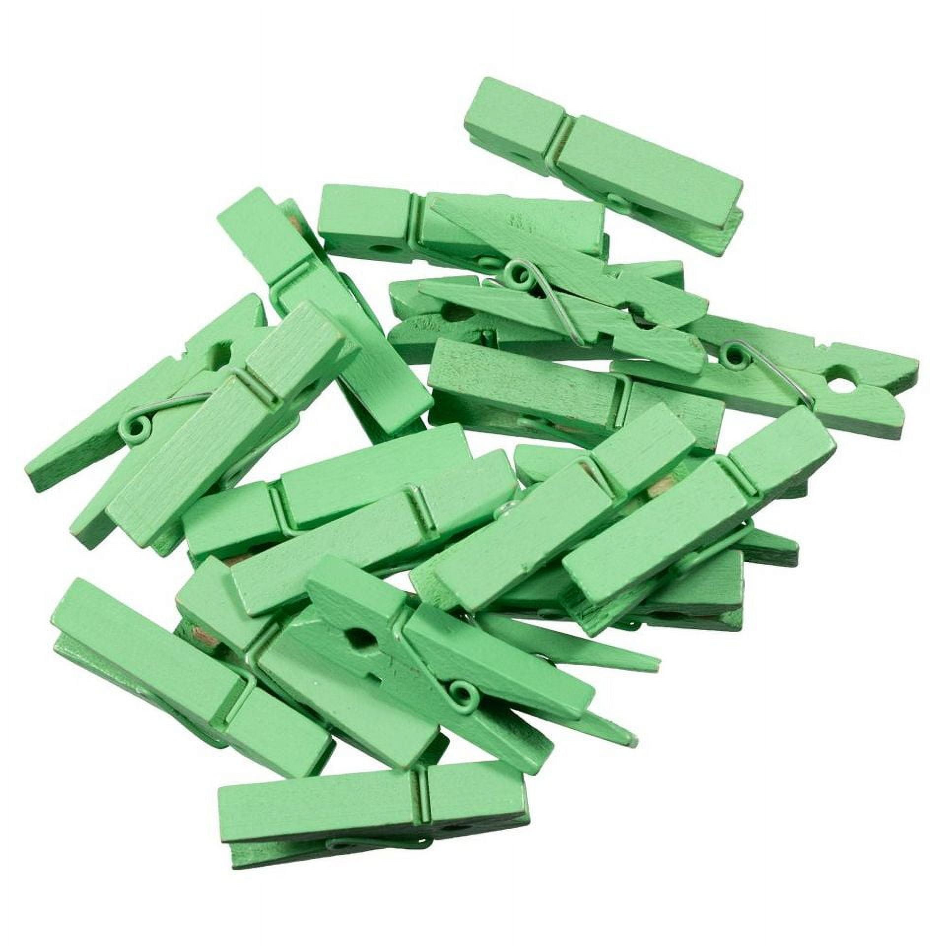 JAM Paper Wood Clip Clothespins, Green, 1 3/8in, 20 per Pack - Walmart.com