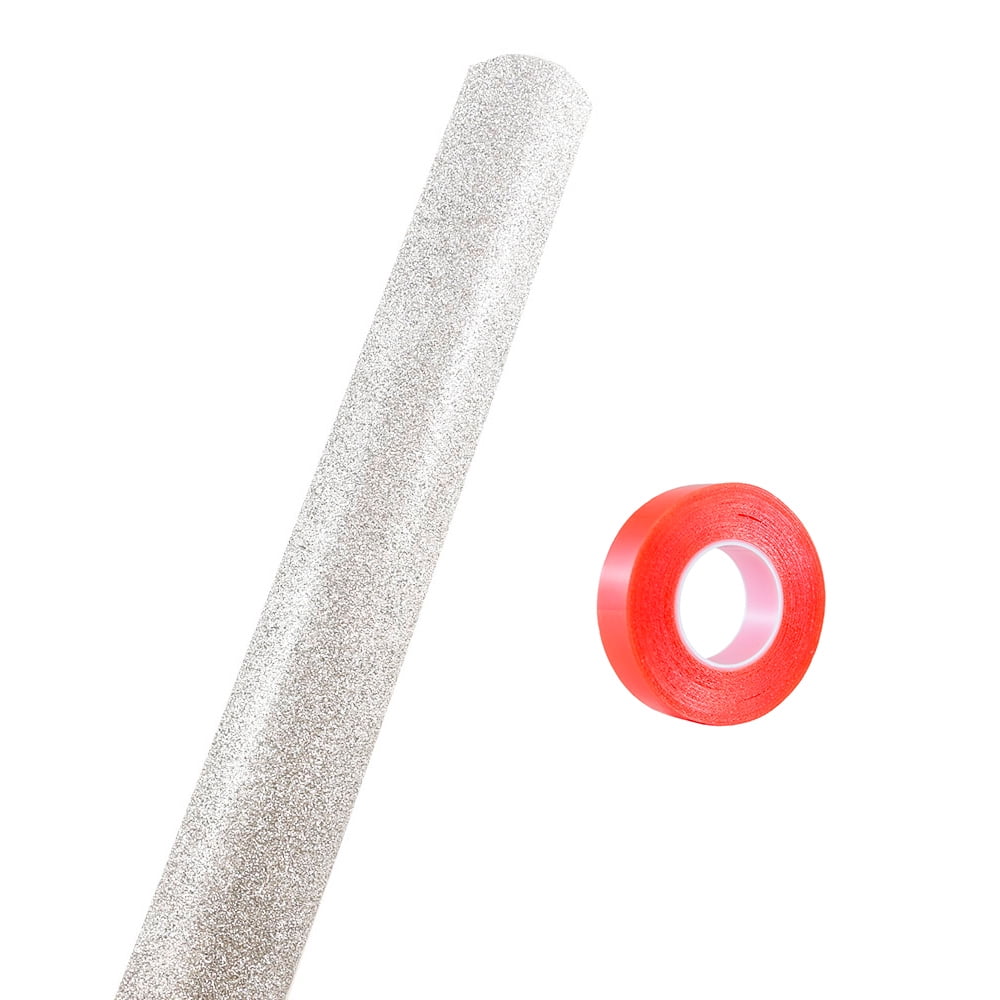 JAM Paper Wrapping Paper Set, 1 Roll of 25 Sq Ft Silver Glitter Gift ...