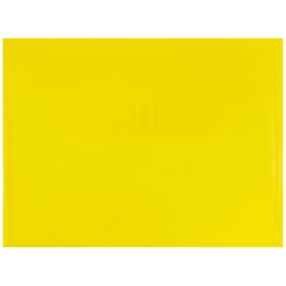 JAM Plastic Hook & Loop Envelopes, 9.8x13, 12/Pack, Yellow - Walmart.com