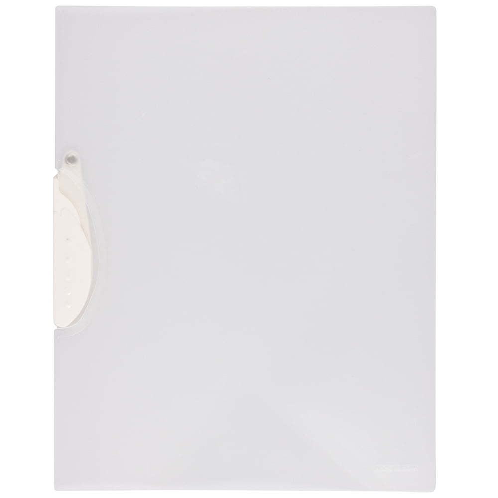 JAM Plastic Report Covers with Swing Lock Clip, Clear with White Lock ...