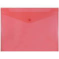 JAM Plastic Snap Envelopes, 9.8x13, 12/Pack, Red - Walmart.com