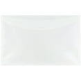 JAM Plastic Tuck Flap Envelopes, 9x14.3, 12/Pack, Clear, Legal Booklet ...