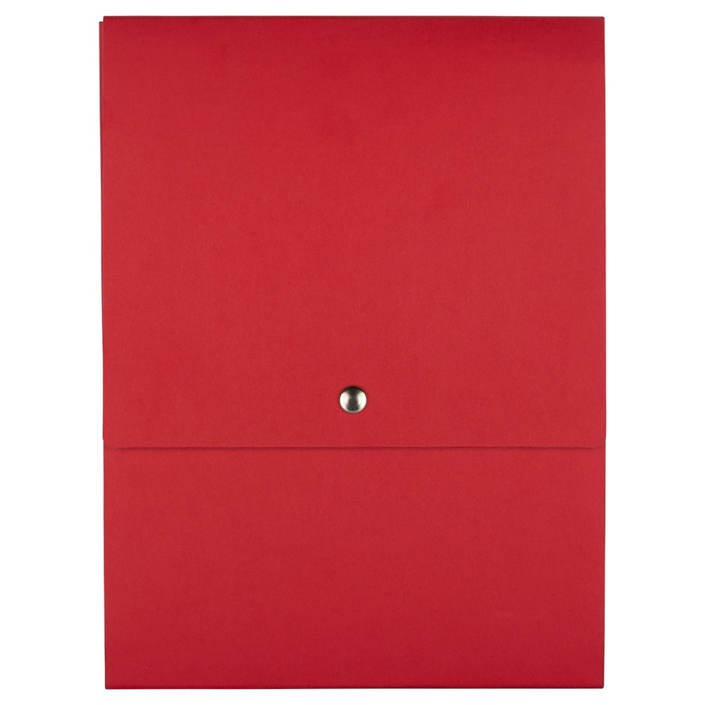 JAM Vertical Snap Portfolio, 12.1x9x.5, 1/Pack, Red Kraft - Walmart ...
