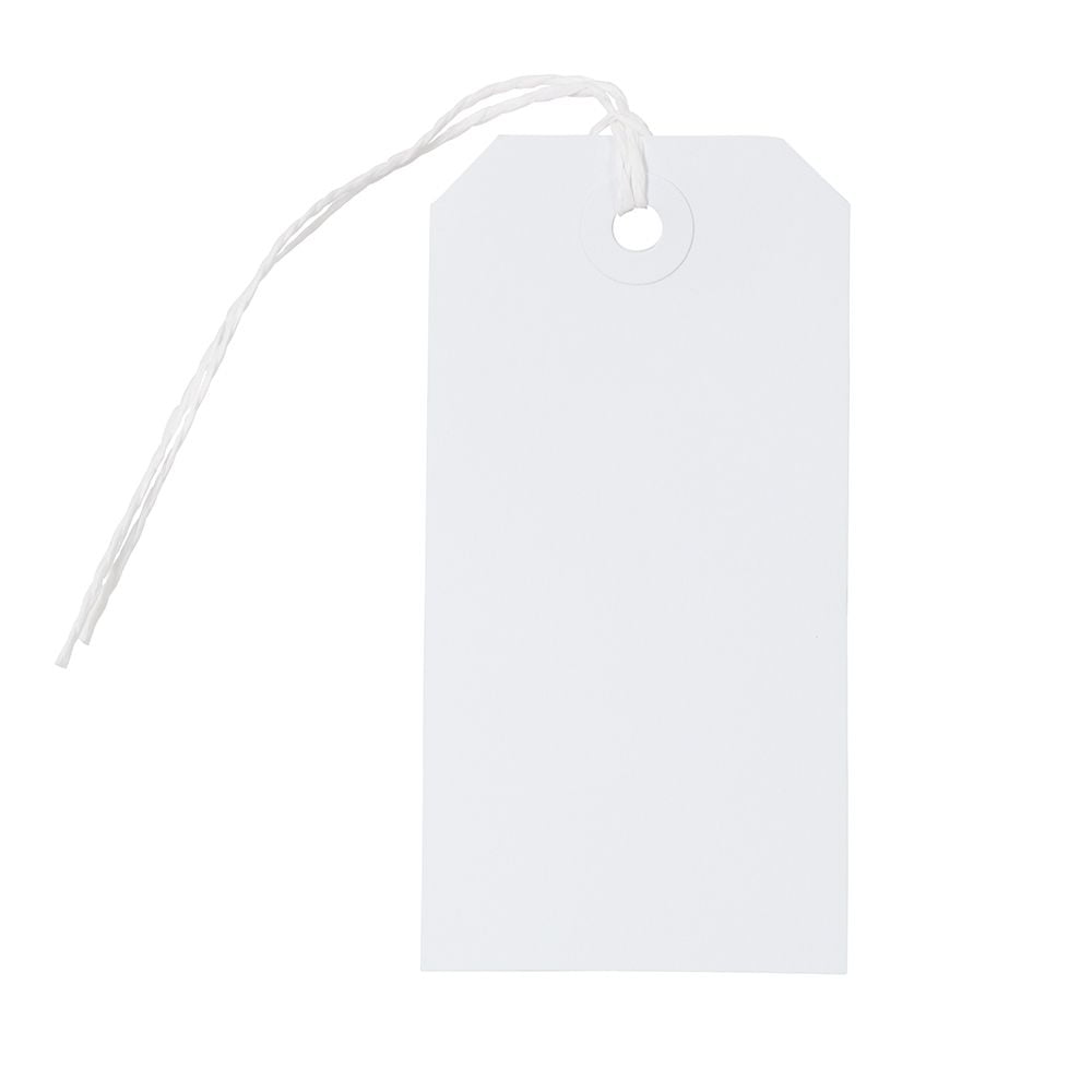JAM White Holiday Gift Tags, 4.75in x 2.375in, 10 Count - Walmart.com